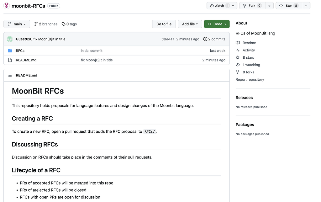 MoonBit每周工作动态——1204 - MoonBit 月报 - moonbitlang